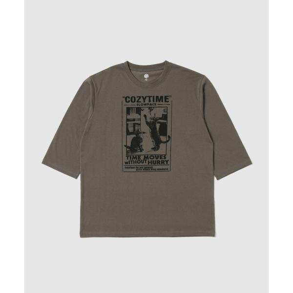 毎日のスタメンになる、ハイブリッド素材の7分袖Tシャツ。カラーは、ホワイト×ハットネコ・グレー×ハットネコ・グレー×ネコボックスプリント・ブラック×英語・ブルー×英語の5色展開です。■デザイントレンドに左右されない、ベーシックで着回しやすい...