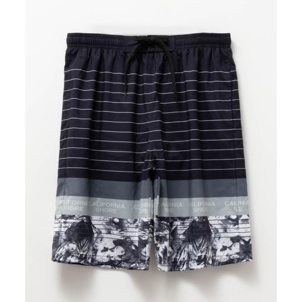 インナーメッシュ付きの一枚で着用可能なサーフトランクス。塩素薬剤が入ったプールで着用しても変色しづらい耐塩素加工を施しています。カラーは、ブラック・ネイビー・ブラウンの3色展開です。パネルボーダー柄がおしゃれなデザイン。海でも川やアウトドア...