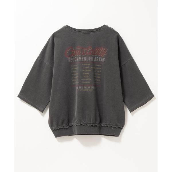 ドロップショルダーでトレンド感のあるゆったりとしたシルエットの7分袖のスウェットTシャツです。カラーは、チャコールA柄・チャコールB柄の2色展開です。■デザインピグメント加工を施すことによってヴィンテージ感あふれる古着のようなリアリティのあ...