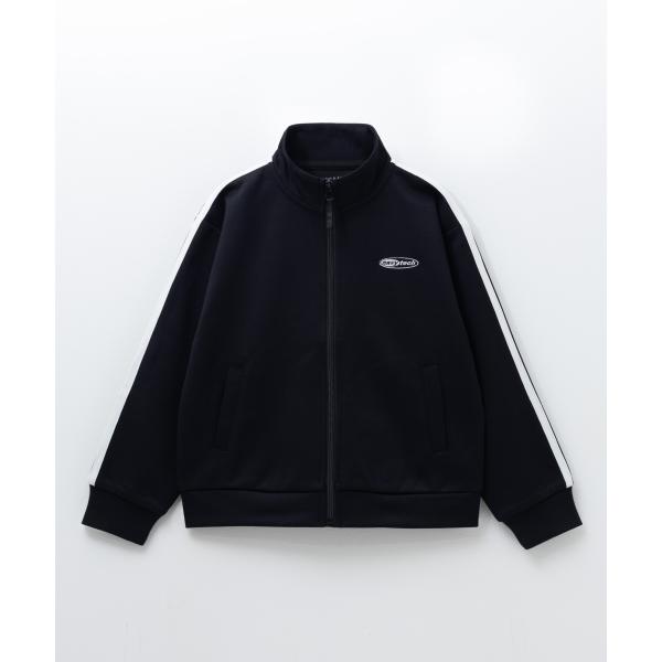 サイドラインがスポーティなスタンドジャケット。カラーは、オフホワイト・ブラック・ピンク・ネイビー・パープルの5色展開です。■デザイントレンドのスポーツ系デザイン。ルーズシルエットでゆったりとした着心地。■ポイントストレッチ性のあるジャージ素...