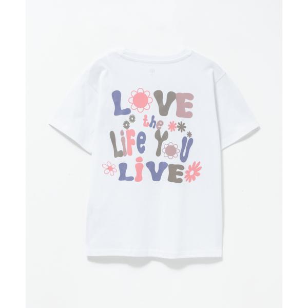 本体は綿100％素材を使用した肌触りの良い半袖Tシャツ。カラーは、ホワイト・ミントの2色展開です。■デザインカラフルなバックプリントがポップでかわいい♪ベーシックなレギュラーサイズで着やすく、コーデもしやすい。■ポイントお下がりもしやすいネ...