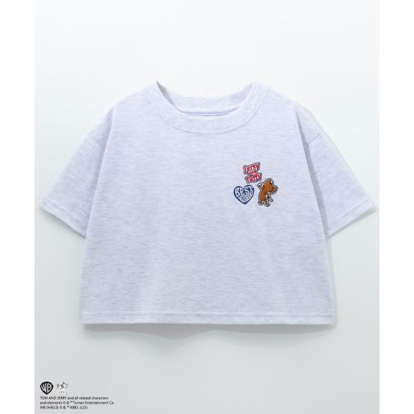 「トムとジェリー」からクロップド丈Tシャツが登場。カラーは、オートミール・チャコールグレーの2色展開です。■デザイン「ジェリー」と「タフィー」のワッペン調プリントがポップでかわいらしい一枚。トレンド感のあるクロップド丈とワイドシルエットで、...