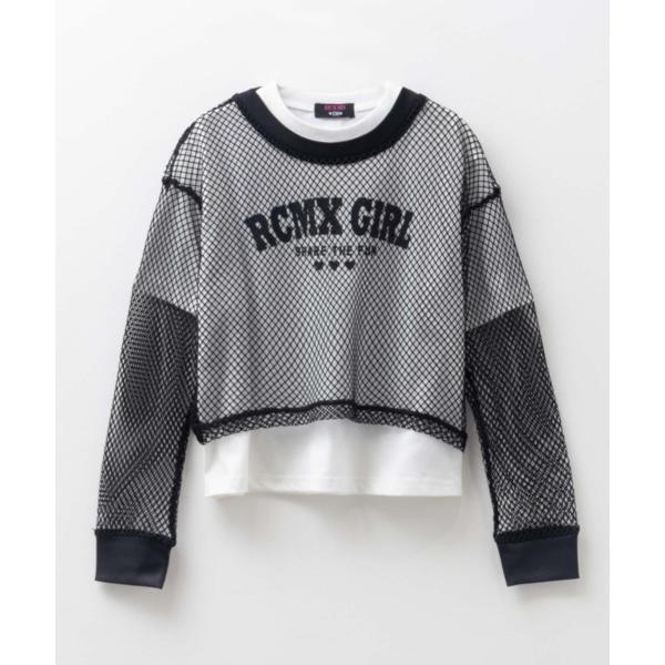 トレンドのメッシュトップスと半袖Tシャツのセットアイテム。カラーは、ブラック・ミントの2色展開です。■デザインメッシュはショート丈のゆるシルエット。半袖Tシャツはロゴプリントが入ったデザイン。重ねるとメッシュから透けるロゴプリントがポイント...
