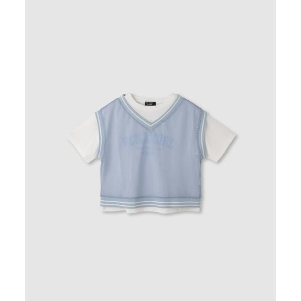 涼しげなメッシュベストとシンプルなTシャツがセットになった、便利なアンサンブル。カラーは、ブラック・サックスの2色展開です。■デザインこれひとつでトレンドコーデが完成♪忙しい朝の心強い味方！重ね着するだけでパッとおしゃれに決まるので、毎日の...
