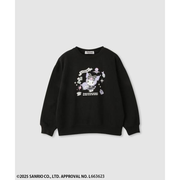 クロミがかわいい裏起毛トレーナー。カラーは、ブラックです。■デザインゴシック調の占いモチーフがキュートな一枚。今どきのゆるシルエットで、お子様がストレスなく快適に過ごせます。■ポイント裏起毛素材を使用し、肌触りが良く温かみのある着心地を実現...