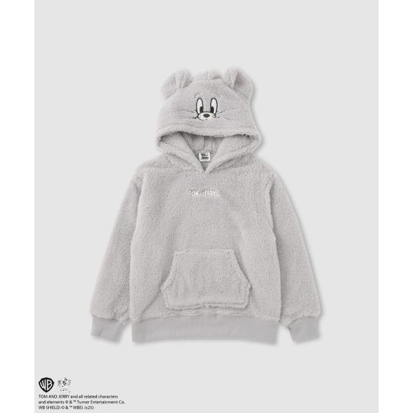 もこもこ暖かいシャギーボア素材を使用したプルパーカー。カラーは、グレーです。■デザインもこもこ「タフィー」がかわいらしい一枚。今どきのゆるシルエットで、お子様がストレスなく快適に過ごせます。■ポイントフード部分にこだわりの刺繍と耳をあしらっ...