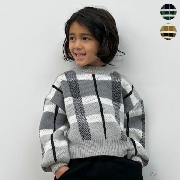 「GOOD CREW」から、インパクトのある大きめチェックのクルーネックニットが登場です。カラーは、グレー・グリーン・ブラウンの3色展開です。ゆったりシルエットとプチハイネックがポイント♪一枚でスタイリングの主役になるアイテムなので、ベーシ...