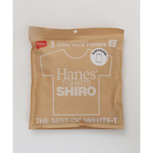 23SSのデビュー以来圧倒的な人気を博すHanesの新定番＝SHIROのスリーブレスモデルです。カラーは、ホワイトです。■デザインHanesのアーカイブを元にアップデートを施した、白Tシャツに求められる全ての要素にこだわった“THEBEST...