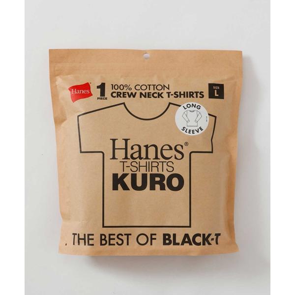 パックTシャツの王道Hanesが提案する、“Hanes(R)T-SHIRTSKURO”クルーネックTシャツ。カラーは、ブラックです。■デザインカラーは独自製法で生み出したこだわりの“先染めBLACK”。先染めを採用することで、嵩高かつ柔らか...