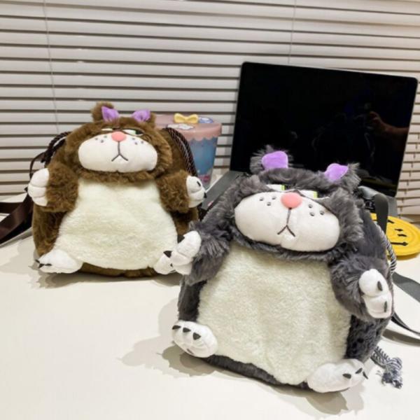 ７周年記念 プレゼント キャンペーン セール中新入荷 いじわる猫「 どら猫」小憎らしい 飼い猫 柔らかい 軽い ソフト 巾着手提げ 斜め掛けショルダー パジャマ入れ ぬいぐるみ商品番号：SH054.33原産国：香港素材：ぬいぐるみ（フェイク...