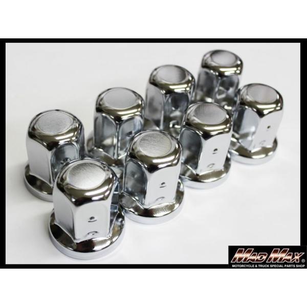 240-st235ホイールナットカバー 5cm エストック 8穴 フロント 19.5インチ