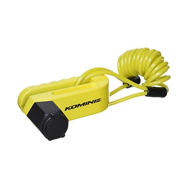 ・イエロー  09-114・・Style:ディスクロック イエロー LK-114・「より安全性が高く、より高機能で費用対効果の高い商品を開発・提供する」をモットーとする1947年創業の国内バイク用品メーカーのコミネ。・   携帯しやすいディ...