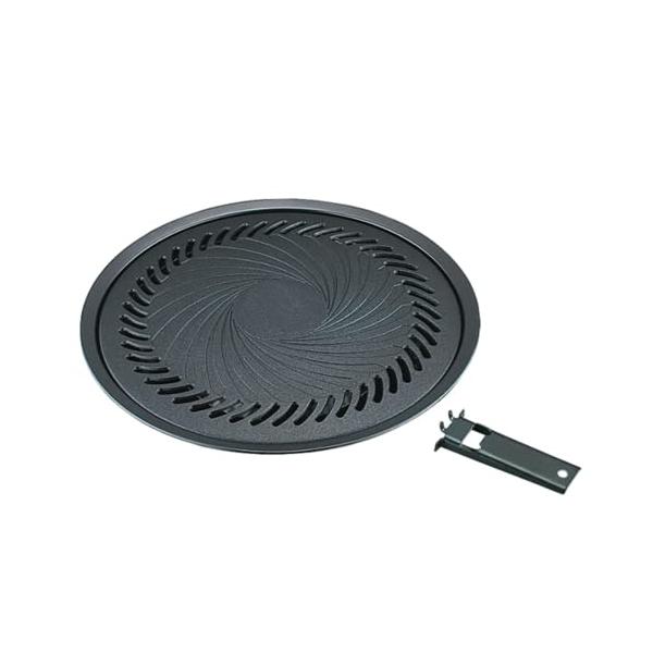 ・黒  ・焼肉プレート(S)よりも焼面積が1.8倍!ファミリーでの使用に最適。・   お肉の余分な脂を水皿に落とす構造でヘルシーです。・   プレートにはフッ素樹脂加工を施し、焦げ付き・こびりつきが少なく、お手入れも簡単!・   便利なプレ...