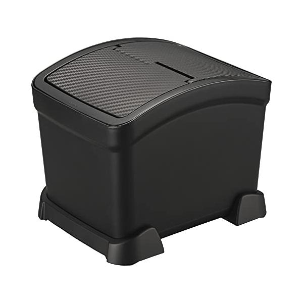 ・黒  DZ572・・Style:フタ付きゴミ箱・「おもり付き」より倒れない、しっかり踏ん張るゴミ箱。踏ん張るような形状のサポーター付きで、車の急制動・急旋回・悪路走行によるゴミ箱の転倒と滑りを防ぎます。・   車に固定しないため、設置場所...
