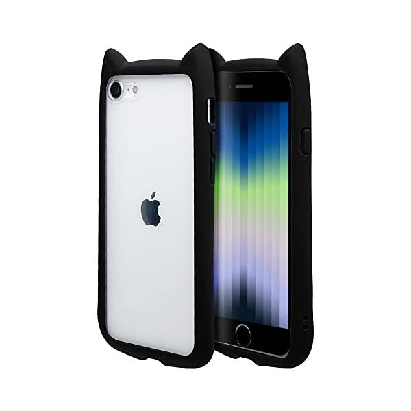 ・ブラック  6829IP247HB・・Color:ブラック・【にぎりやすい+耐衝撃】耐衝撃性のあるTPU(熱可塑性ポリウレタン)樹脂と強化ガラスのハイブリッド素材で、 本体の側面と背面をしっかりとカバー。TPUならではのゴムのようにしなや...