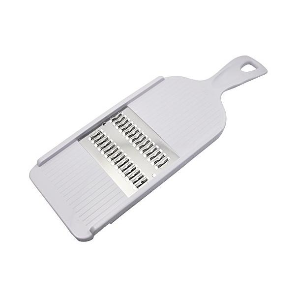 ・ホワイト 19×278×93mm DH-3003・・Style:単品PatternName:千切り器・使いやすい道具はシンプルで美しく、手になじむ、それがセレクト100の考え方。料理のプロたちが厳しくチェックしたうえに考え抜かれたキッチン...