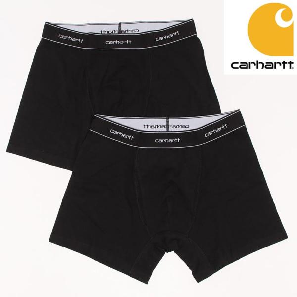 Carhartt WIP/カーハートダブリューアイピー「Cotton Trunks」「I029375」ウエストバンドにブランドロゴを配置した定番のボクサーパンツ2枚セット。窮屈感なく程よくフィットするコットン×スパンデックスのストレッチ生地...