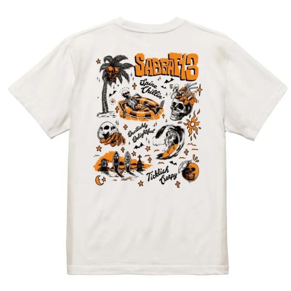 夏ならではのモチーフをブランドらしく表現。サーフライクなカラーもポイント。ART by Wonderful Sweet Orange程よい厚みのレギュラーサイズシルエットボディＬサイズ着丈７１ｃｍ身幅５４ｃｍコットン１００％SABBAT13...