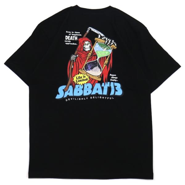 刻一刻と確実に近づいてくる最期。どんなに幸せな時間でさえ止まることはない。死神はいつでもあなたを見つめている。程良い厚みのベーシックなショートスリーブT。Ｌサイズ着丈７１ｃｍ身幅５４ｃｍＸＬサイズ着丈７７ｃｍ身幅５７ｃｍコットン１００％SA...