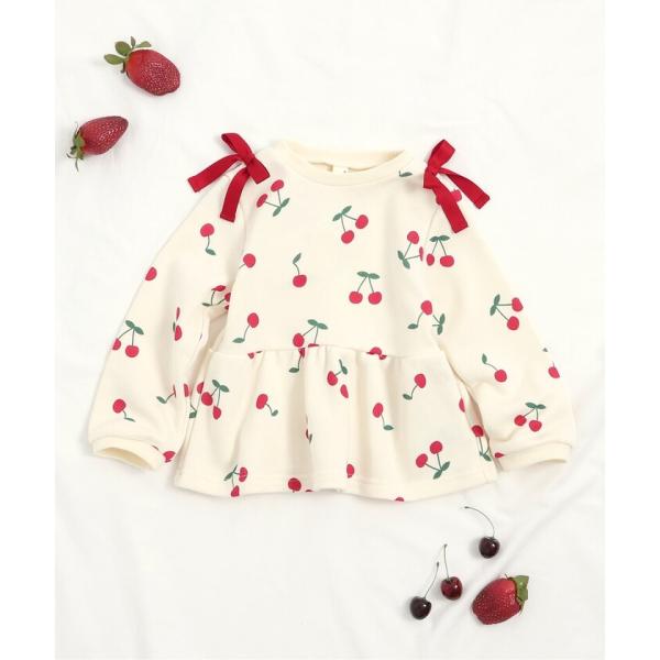 ※このアイテムは「返品・交換不可」商品です。商品番号：508558150ブランド：アプレレクール/apres les cours商品名：WEB限定 肩リボンペプラムトレーナーカテゴリ：ウェア>トップス>スウェット・ジャージ素材：...