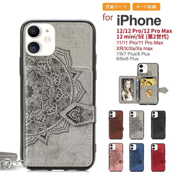 商品名iPhone 13/12/11 series 背面収納ケース素材TPU+PUレザーカラーブラック/ブラウン/ブルー/ローズゴールド/グレー/レッド対応機種iphone 13/13 pro/13 pro max/13 miniiPhon...