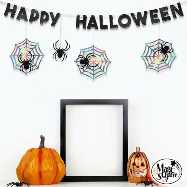 ■素材:紙■自宅や自分のお店に飾るだけでなく、パーティーやお祝ごとのおしゃれなプレゼントとしても大好評です。■開封された商品は、返品・交換は対応できませんのでご了承ください。  人気のキーワード： ハロウィン ガーランド 飾り 飾り付け デ...