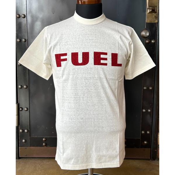 フリーホイーラーズ FREEWHEELERS FUEL 2535002 OFF WHITE  Tシャツライトウェイト生地を使用。染み込みプリントで経年変化も楽しみです。サイズスペック38[M]＝着丈65cm、身幅52cm、肩幅44,5cm4...