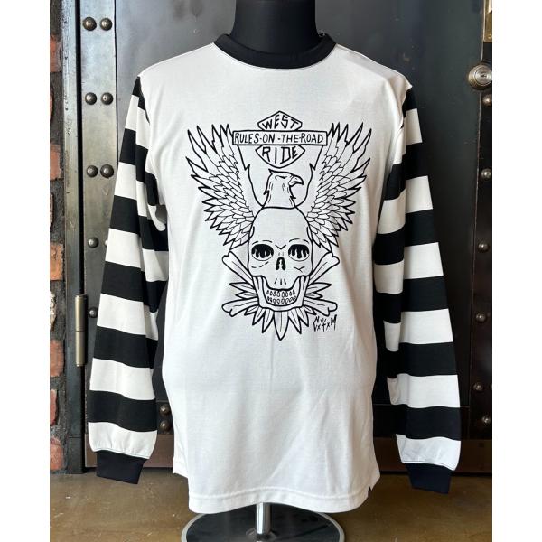 ウエストライド WEST RIDE 25SS POWER DRY BORDER SLEEVE LONG TEE WHT/BLK「夏に涼しい」というメリットをより効果的に実感する長袖タイプ。日焼け防止や風よけという長袖の利点を不快感なく着用で...