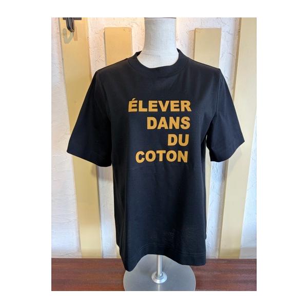 Le chanter＊ルシャンテ　フロッキーロゴTシャツ　620120-15ブラック