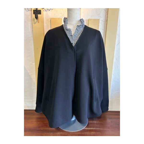 PRISCILLA BUS D'OR/プリシラバスドール　接触冷感ラウンドヘムジャケット　3602303-C190 ブラック