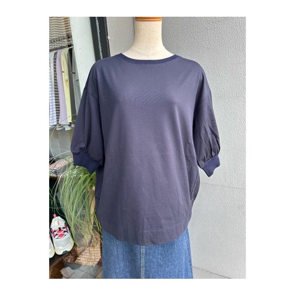 PRISCILLA BUS D'OR/プリシラバスドール　マーセライズコットンバックバルーンプルオーバー　3604809-D690ネイビー