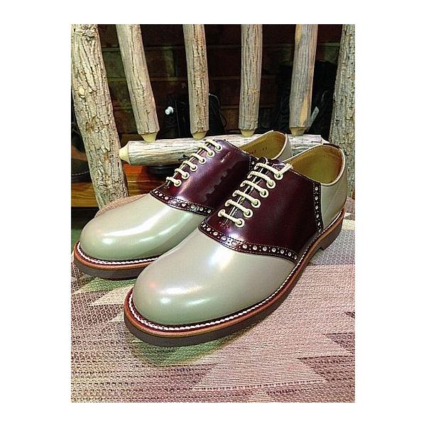 GLAD HAND グラッドハンド×REGAL リーガル GH-01 SADDLE SHOES 2 [GRYXBRN]グラッドハンド/GLAD HANDXリーガルサドルシューズ入荷しました！通常のリーガルのサドルシューズを基にレザーをグレー...