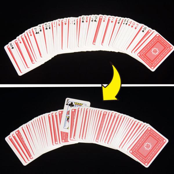 裏表バラバラに混ぜたカードが一瞬で揃う！？しかも客の選んだカードのみ、ひっくり返っている！