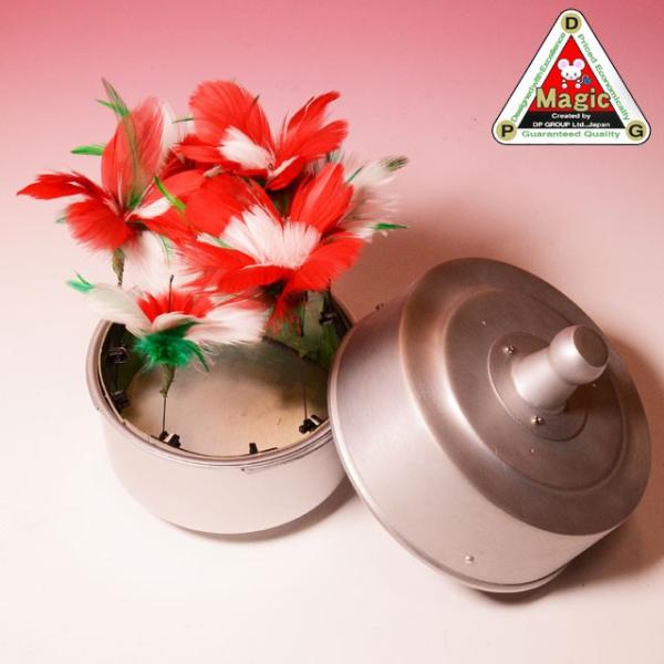 「PMダブルダブパン」に、紅白の羽花を出現させるギミックをプラス！祝いの席で使いたい製品！【結婚式】