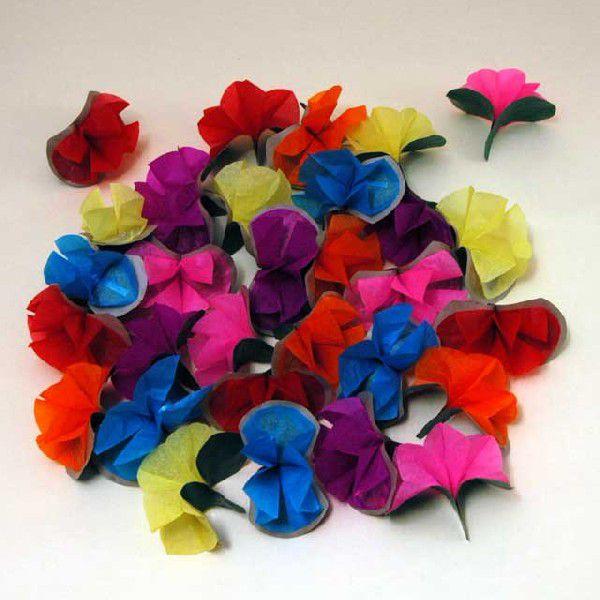 指先に、ペーパーフラワーが次々と湧き出るように出現する！（30枚組セット/ホルダー別売）【取出】【和妻】ミリオンフラワー、ミリフラ