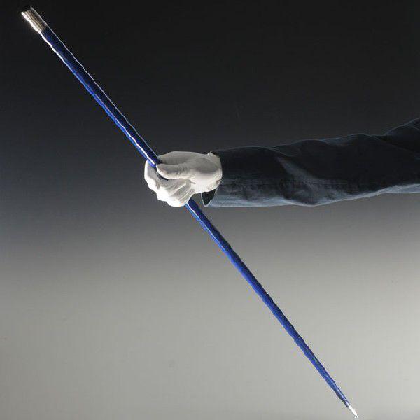 空中から瞬間的にステッキが出現！（ステンレス製　ブルータイプ）