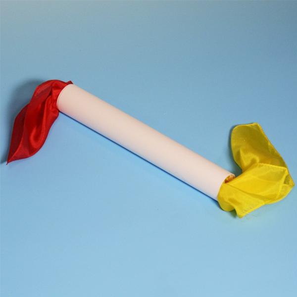 特にギミックを使わないで、紙筒の中でシルクの色が変わってしまう…手順を紹介！