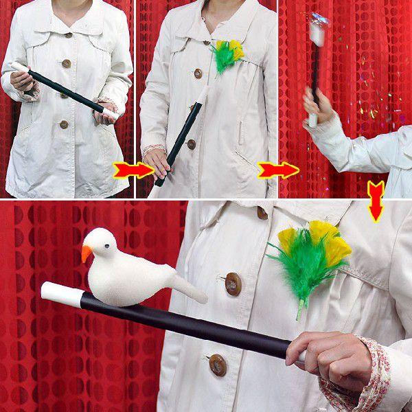 ウォンドで魔法をかけると、羽花、紙フブキが！さらにスポンジ鳩も出現する。【花】