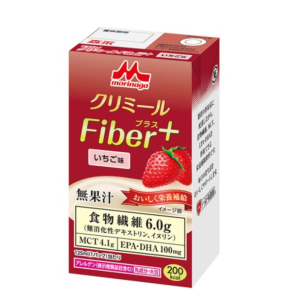 商品名：森永乳業 エンジョイクリミールFiberプラス いちご味 ケース販売 (24本入) 内容量：200kcal/125ml形状：液体保存方法：常温保存容器形態：紙パックたんぱく質量：7.5g/1パック125ml賞味期限：製造日より180...