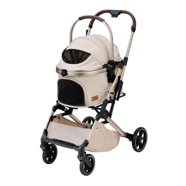 ●バギー・キャリー・ハウスの3WAY！　この1台で、バギーとしてはもちろん、フレームから本体バスケットを取り外して手持ちのキャリーケースとして使用したり、　本体バスケットのハンドルを取り外してハウスとしても使用できます。　お出かけ先や場面に...