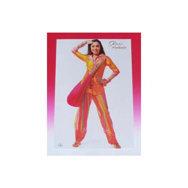 インド映画俳優ラニ・ムカルジー（Rani Mukherjee）のポスターです。インドからの直輸入品につき、多少のシワ、折れ等ある場合がございます。 ご了承頂ければ幸いです。 もちろんあまりにもひどい商品は外してあります。* 縦 / 約41c...