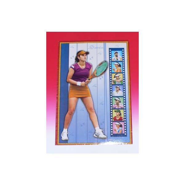インドのテニスプレーヤー、サニア・ミルザ（Sania Mirza）のポスターです。* サイズ / 縦約41cm × 横約28.5cm* 素材 / 紙* クリックポスト可* 備考 / インドからの直輸入品につき、シワ・軽い汚れ・軽い破れ・気泡...