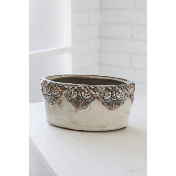 サイズ　幅18.5ｘ奥行10ｘ高さ8.5cm口径15.5ｘ8ｘ高さ8cm材質　陶器穴あり