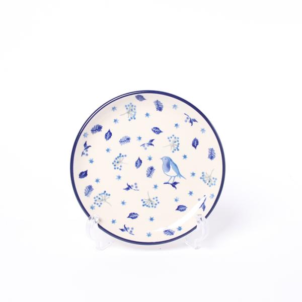 ポーリッシュポタリー Ceramika Artystyczna ツェラミカ アルティスティチナ社製 16cmプレートパンをのせたり、ケーキプレートとしてもおすすめです。直径：16cm高さ：2cmメーカー：Ceramika Artystycz...