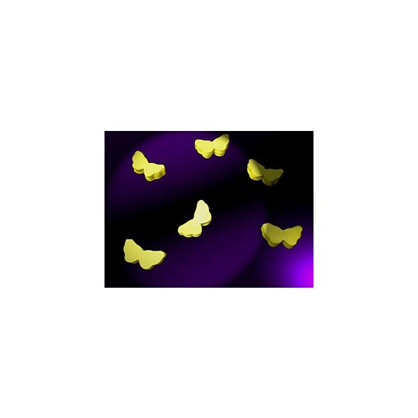 極薄紙でできた蝶です。数百もの蝶がステージを舞い踊ります。【蝶】　横幅６cm数百枚ずつ重ねて１パックに束ねてあります。１２パック入り消耗品 （１回に１パック）