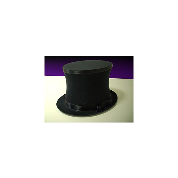 マジシャンのシンボルアイテムとも言える「トップハット」高級品と同様のバネ仕掛け、折り畳み式、そして布張りの本格仕様で破格のお値段が実現！マジシャンのファッションとして。　帽子から品物を取り出すマジックに。　ショーの雰囲気を演出する小道具とし...