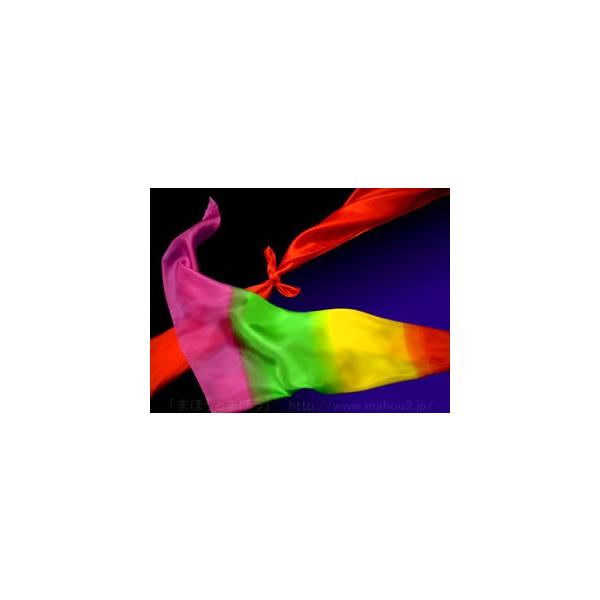 シルクマジック（ハンカチ手品）の大傑作！最初に結んだ２枚のハンカチの間に、消えたはずのハンカチが、いつの間にか結ばれて出現します！美しいレインボーシルク仕様の高品質版（テンヨー社製）です。・メーカー/Tenyo　・解説書/Tenyo※演技写...