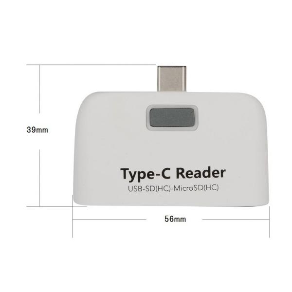 商品名   USB Type-C to USB+SD(HC)/TF/MicroSD(HC) カードリーダー OTGアダプタ USB C Card Reader Connection Kit For Type-C SmartPhone &am...