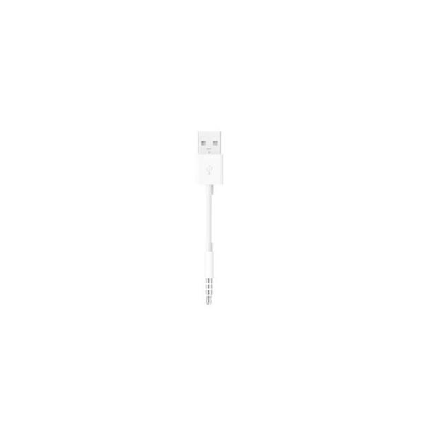 商品名  iPod shuffle 第2.3世代用 3.5mmプラグ-USBデータ&amp;充電　ケーブル 10cm ホワイト アイポッド　カラー  ホワイトスペック  付属品： なし、USBケーブルのみ※　音楽プレーヤー本体付属しておりま...