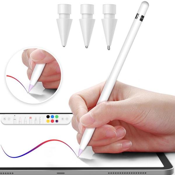 商品名  AHASTYLE アップル Pencil 1/Pencil2/Pencil Pro対応 交換用 ペンチップ 金属ペン先 メタル先端 、携帯用クリアケース付 3mm/3.5mm/4mm 3サイズペン先セット型番  WG58カラー  ...